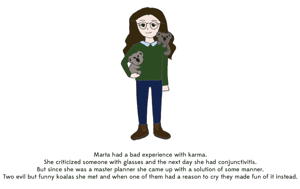 marta & the evil koalas | Hoarder of Stories